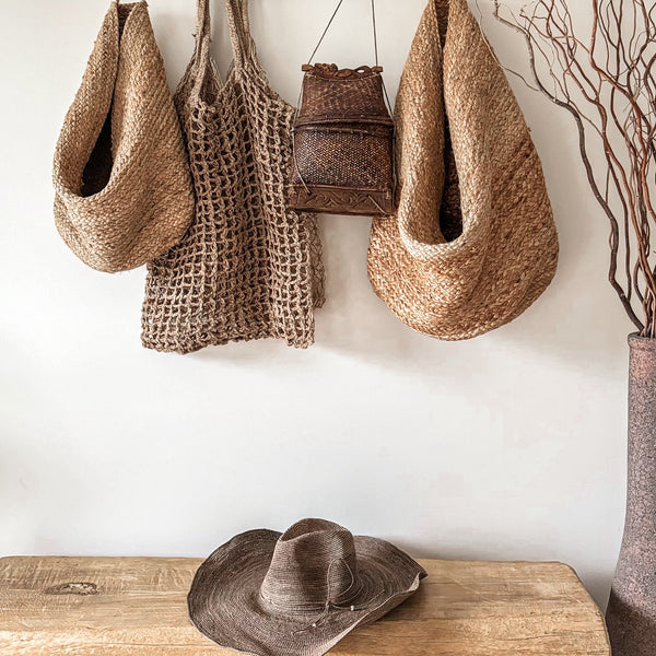 Artisan Hanging Sack Set - Natural Jute – Unhurried Home